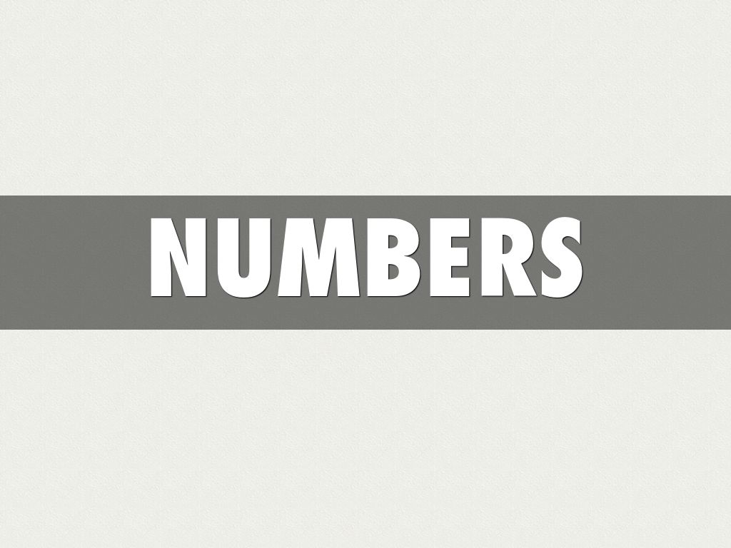 Numbers By Ryan Colbett Numbers By Ryan Colbett